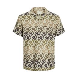 Jack & Jones Jack & Jones Hemd 'JJFlores' Herren Gr&ouml;&szlig;e XL beigemeliert / braun / hellbraun / oliv
