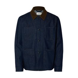 Selected Jacke 'SLHLANDON' Herren Gr&ouml;&szlig;e XL navy / braun