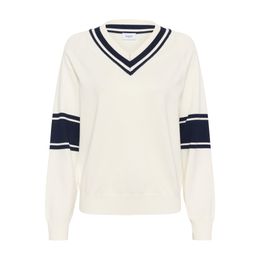 Saint Tropez Pullover 'Milissa' Damen Gr&ouml;&szlig;e L navy / wei&szlig;