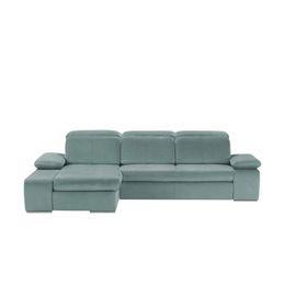 Twist Ecksofa aus Mikrofaser Avilla t&uuml;rkis/petrol Ma&szlig;e (cm): B: 285 H: 86 T: 187.0 &raquo; M&ouml;bel Kraft