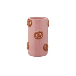 M&ouml;bel Kraft Vase Bretzel rosa/pink Keramik Ma&szlig;e (cm): B: 10 H: 17,3 &raquo; M&ouml;bel Kraft