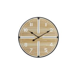 M&ouml;bel Kraft Wanduhr holzfarben Metall,MDF Ma&szlig;e (cm): B: 60 H: 60 T: 4.5 &raquo; M&ouml;bel Kraft