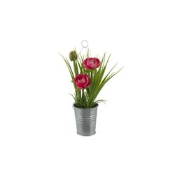 M&ouml;bel Kraft Ranunkel im Zinktopf rosa/pink Kunststoff,Eisen,Polyester Ma&szlig;e (cm): H: 22 &Oslash;: 5.5 &raquo; M&ouml;bel Kraft