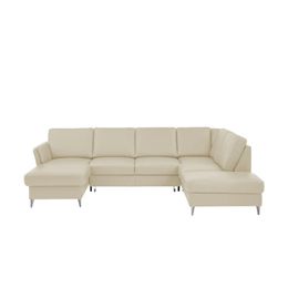 meinSofa Wohnlandschaft Veit creme Ma&szlig;e (cm): B: 305 H: 90 T: 204.0 Sofas > Sofas nach Material > Ledersofas &raquo; Sofa DE