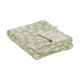 CS Schmal como Plaid Daisy gr&uuml;n Synthetik Ma&szlig;e (cm): B: 130 Accessoires > Decken > Wohndecken &raquo; Sofa DE