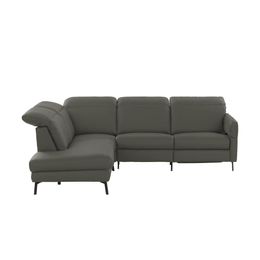 Ecksofa Monja grau Ma&szlig;e (cm): B: 279 H: 105 T: 235.0 Sofas > Sofas nach Material > Ledersofas &raquo; Sofa DE