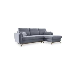 Miuform Ecksofa mit Schlaffunktion Scandic Lagom grau Ma&szlig;e (cm): B: 235 H: 90 Sofas > Sofas nach Material > Stoffsofas &raquo; Sofa DE