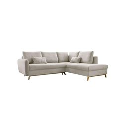 Miuform Ecksofa mit Schlaffuntkion Scandic Lagom beige Ma&szlig;e (cm): B: 242 H: 90 Sofas > Sofas nach Material > Stoffsofas &raquo; Sofa DE