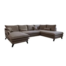 Miuform Wohnlandschaft mit Schlaffunktion Charming Charlie braun Ma&szlig;e (cm): B: 302 H: 90 Sofas > Sofas nach Material > Stoffsofas &raquo; Sofa DE