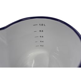 Karl Kr&uuml;ger Milchtopf Serie HUSUM emailliert, 12 cm