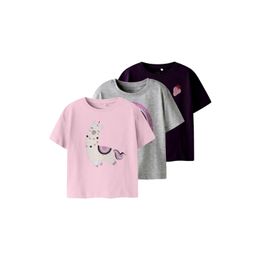 name it T-Shirt BELINA Kurzarmshirt 3er Pack