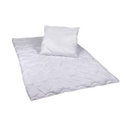 Premium Bettenset Mikrofaser, 2-teilig &ndash; Steppbettdecke 200x200 cm Kopfkissen 80x80 cm