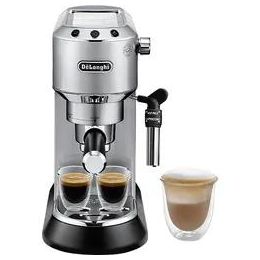 De'Longhi DELONGHI Dedica Style EC685.M - Professionelle Milchaufsch&auml;umung und schmales Design, Siebtr&auml;ger Espressomaschine Silber Matt