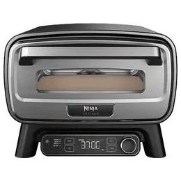 Ninja MO201EU Artisan Outdoor-Elektro-Pizzaofen und Hei&szlig;luftfritteuse Minibackofen, Grau (1760 Watt)