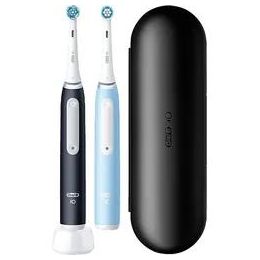 Oral-B iO Series 3 Duopack Elektrische Zahnb&uuml;rste Matt Black/Ice Blue, Reinigungstechnologie: Mikrovibrationen