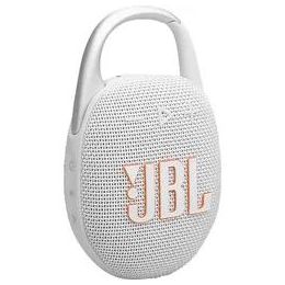 JBL Clip 5 Bluetooth Lautsprecher, Wei&szlig;, Wasserfest