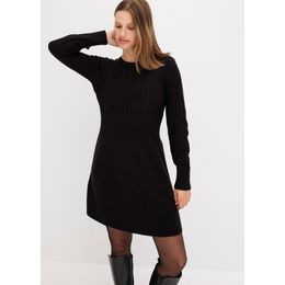 bonprix Strickkleid, schwarz