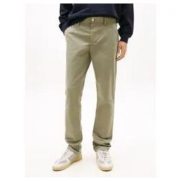 Tommy Hilfiger Chinohose TOMMY JEANS "SCANTON", Herren, Gr. 32, L&auml;nge 32, utility sage, Twill, Obermaterial: 96% Baumwolle, 4% Elasthan, unifarben, slim fit lang, Hosen Chinohose, slim fit, Twill