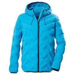 Steppjacke Killtec "KOW 295 MN JCKT", Damen, Gr. XXL, sky, Oberseite: 100% Polyester;R&uuml;ckseite: 100% Polyester;Obermaterial 2: 100% Polyester;Futter: 100% Polyester;F&uuml;llung: 100% Polyester, Jacken Steppjacke, Wasserdichte Steppjacke mit Kinnschutz und regulierbarer Kapuze