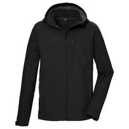 Softshelljacke Killtec "KOS 103 MN SFTSHLL JCKT", Herren, Gr. XXL, schwarz, Oberseite: 100% Polyester;R&uuml;ckseite: 100% Polyester;Futter: 100% Polyester, Jacken Softshelljacke, Atmungsaktive, wind- und wasserabweisende Softshelljacke