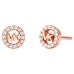 Paar Ohrstecker Michael Kors "Schmuck Geschenk Silber 925 Ohrringe PREMIUM", rosa (ros&eacute;goldfarben, kristallwei&szlig;, kristallwei&szlig;), Ohrringe, Damen, 6,5mm, Silber 925 (Sterlingsilber), mit Zirkonia (synth.)