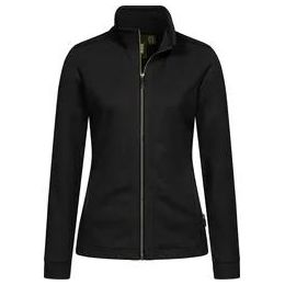 Trainingsjacke LPO "Abby II", Herren, Gr. 44L, schwarz, 60% Polyester; 40% Baumwolle, regular fit, Jacken Trainingsjacke, glatt mit matter Struktur