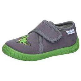Hausschuh Lico "Hausschuh Cookie Boy", M&auml;dchen, Gr. 21, grau, Synthetik, Schuhe Hausschuh