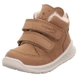 Lauflernschuh Superfit "BREEZE WMS: mittel", Baby, Gr. 28, braun (hellbraun), Nubukleder, unifarben, Schuhe Lauflernschuh, Barfu&szlig;schuh mit zwei Klettverschl&uuml;ssen, Gr&ouml;&szlig;enschablone zum Download