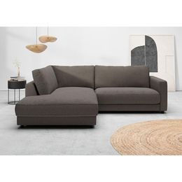 Home Affaire Ecksofa &raquo;Ecksofa Jiro, L-Form, gro&szlig;e Sitztiefe, Breite 252 cm&laquo; lose Sitz- & R&uuml;ckenkissen, weicher Polsteraufbau, komfortabel & modern 85%