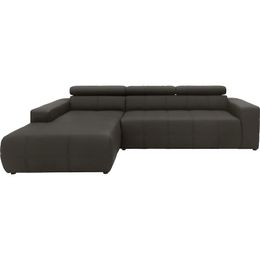 DOMO collection Ecksofa &raquo;Brandon gro&szlig;e Ausf&uuml;hrung B/T/H: 289/177/80 cm, auch in Leder und Cord&laquo; mit Kopfteilverstellung, wahlweise 