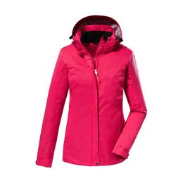 Killtec Damen Outdoorjacke &raquo;KOS 133 KG WMN JCKT&laquo; wasserdichte Funktionsjacke in Kurzgr&ouml;&szlig;e: verk&uuml;rzte &Auml;rmel u Rumpf rosa 19