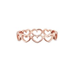 CAI Ca&iuml; Damen CA&Iuml; Fingerring &raquo;925/- Sterling Silber rotvergoldet Herzen&laquo;