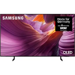Samsung OLED-Fernseher &raquo;GQ77S85FAE&laquo; 194 cm/77 &prime;&prime; Smart-TV HDR Pro & Glare Free, Dolby Atmos & AI Sound, Gaming Hub, bis zu 165Hz schwarz Multidimensionales 