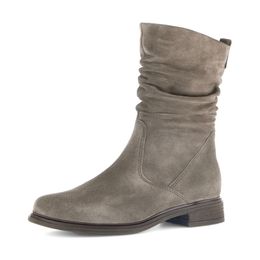 Gabor Damen Stiefel &raquo;Genua&laquo; , Blockabsatz, Kurzstiefel, mit Innenrei&szlig;verschluss beige 38,5
