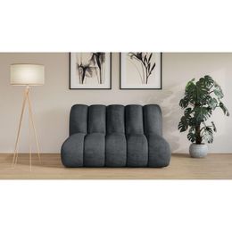 LeGer Home by Lena Gercke 2-Sitzer &raquo;Priya Designersofa, moderne Steppung, auch in Boucl&eacute;&laquo; gem&uuml;tlich und modern, B/T/H: 155/108/84 cm grau 100% 