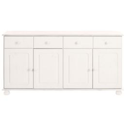 OTTO home Sideboard &raquo;Mette&laquo; Kommode aus massivem Kiefernholz, Breite 156 cm wei&szlig; MDF, Massivholz
