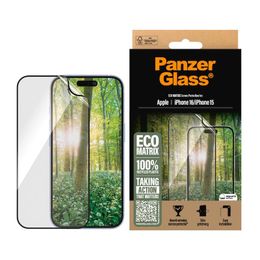 PanzerGlass Displayschutzfolie &raquo;ECO MATRIX Screen Protection&laquo; f&uuml;r Apple iPhone 16;Apple iPhone 15 Displayschutz, Schutzfolie, Bildschirmschutz, kratz-