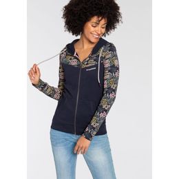 Kangaroos Damen Kangaroos Kapuzensweatjacke mit Blumenprint bunt 52/54