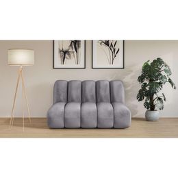 LeGer Home by Lena Gercke 2-Sitzer &raquo;Priya Designersofa, moderne Steppung, auch in Boucl&eacute;&laquo; gem&uuml;tlich und modern, B/T/H: 155/108/84 cm grau 100% 