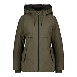 alife and kickin Alife & Kickin Damen Winterjacke &raquo;Damen CicelyAK A&laquo; Kurze warme Damenwinterjacke mit gef&uuml;tterter Kapuze gr&uuml;n M