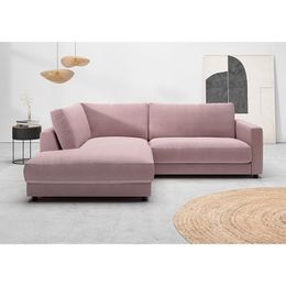 Home Affaire Ecksofa &raquo;Ecksofa Jiro, L-Form, gro&szlig;e Sitztiefe, Breite 252 cm&laquo; lose Sitz- & R&uuml;ckenkissen, weicher Polsteraufbau, komfortabel & modern 100