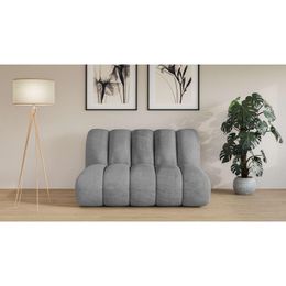 LeGer Home by Lena Gercke 2-Sitzer &raquo;Priya Designersofa, moderne Steppung, auch in Boucl&eacute;&laquo; gem&uuml;tlich und modern, B/T/H: 155/108/84 cm grau 100% 