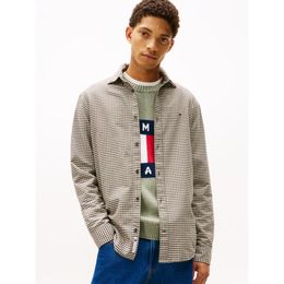 Tommy Jeans Herren Langarmhemd &raquo;TJM OXFORD CHECK&laquo; regular fit, Karohemd, Button-down-Kragen gr&uuml;n M, N-Gr