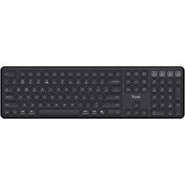 Trust Wireless-Tastatur &raquo;Vaiya&laquo; (Fn-Tasten USB-Anschluss Ziffernblock) schwarz Kompatible Softwareplattformen: iOS, macOS, Windows, Chrome OS, Android