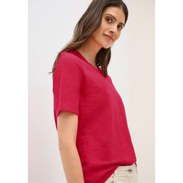 Cecil Damen Rundhalsshirt mit seitlichen Knopfdetails XS (36)