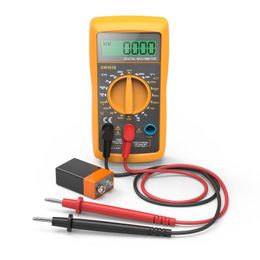 Hama Multimeter &raquo;Digitalmultimeter zum Messen von Spannung, Strom und Widerstand, 300V&laquo; gelb Kunststoff, Stahl Wechselbare Sicherungen mit 250 mA und 10 A