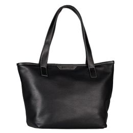 Tom Tailor Damen Tom Tailor Shopper &raquo;Leora&laquo; leichtgewichtige Styles aus fein genarbtem Lederimitat schwarz