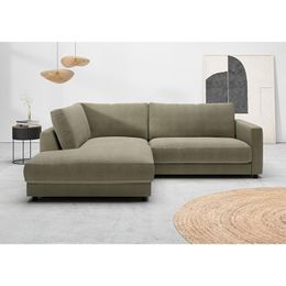 Home Affaire Ecksofa &raquo;Ecksofa Jiro, L-Form, gro&szlig;e Sitztiefe, Breite 252 cm&laquo; lose Sitz- & R&uuml;ckenkissen, weicher Polsteraufbau, komfortabel & modern 100