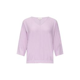 s.Oliver Damen s.Oliver 3/4-Arm-Shirt mit Struktur lila 34