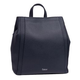 Gabor Damen Rucksack &raquo;Bessy&laquo; variables geradliniges Format markant durch unterlegte Streifen blau B/H/T: 32cm x 30cm x 10cm